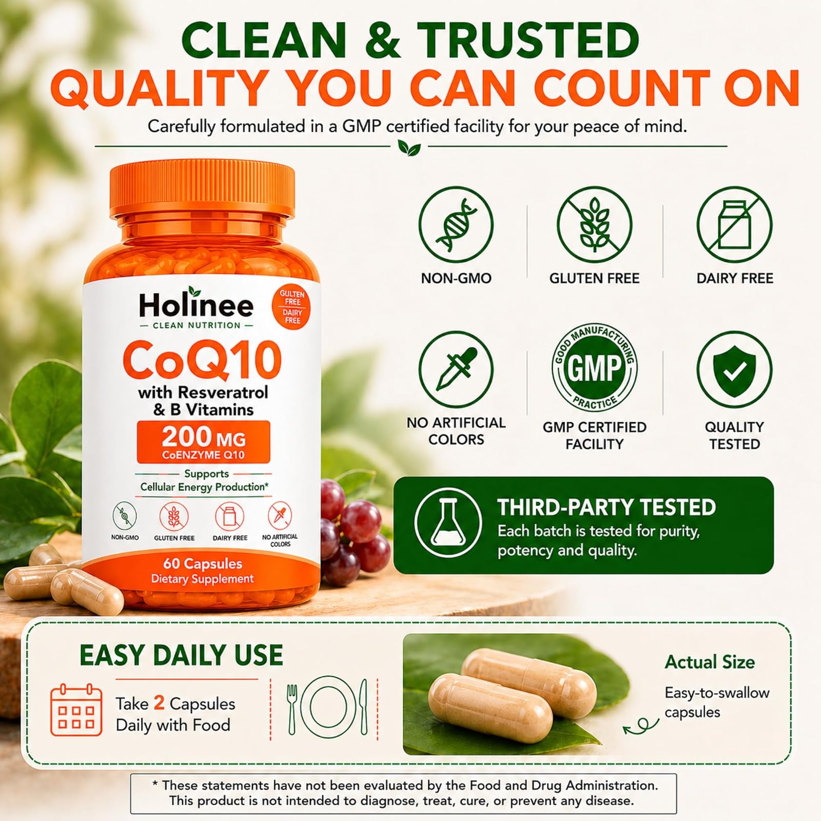 Holinee CoQ10 for overall wellness