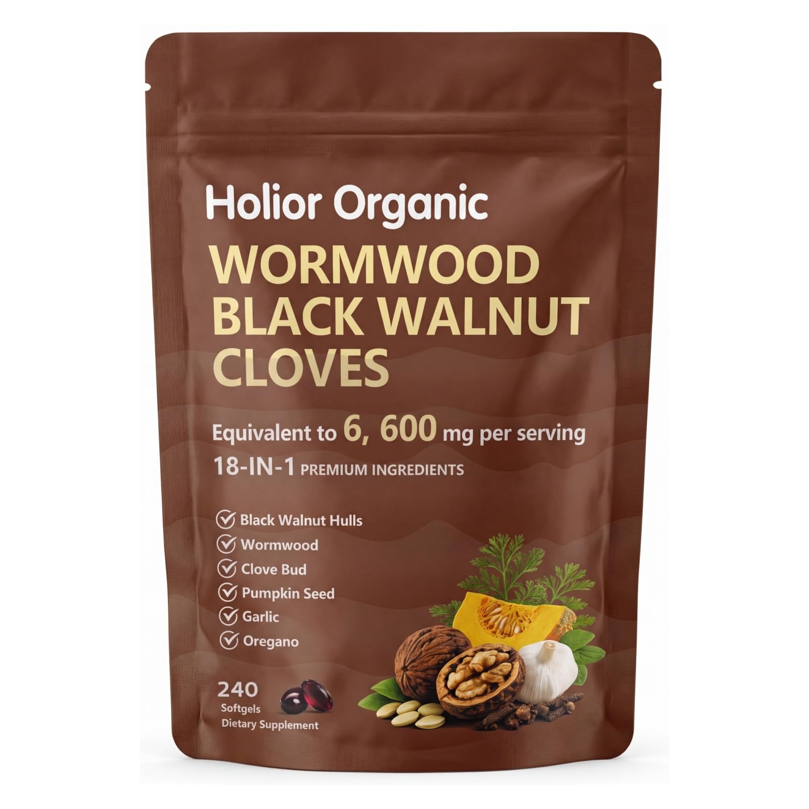 Holior Organic herbal blend softgels