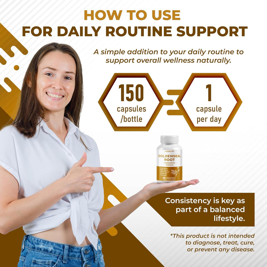 Holistic approach to health with goldenseal