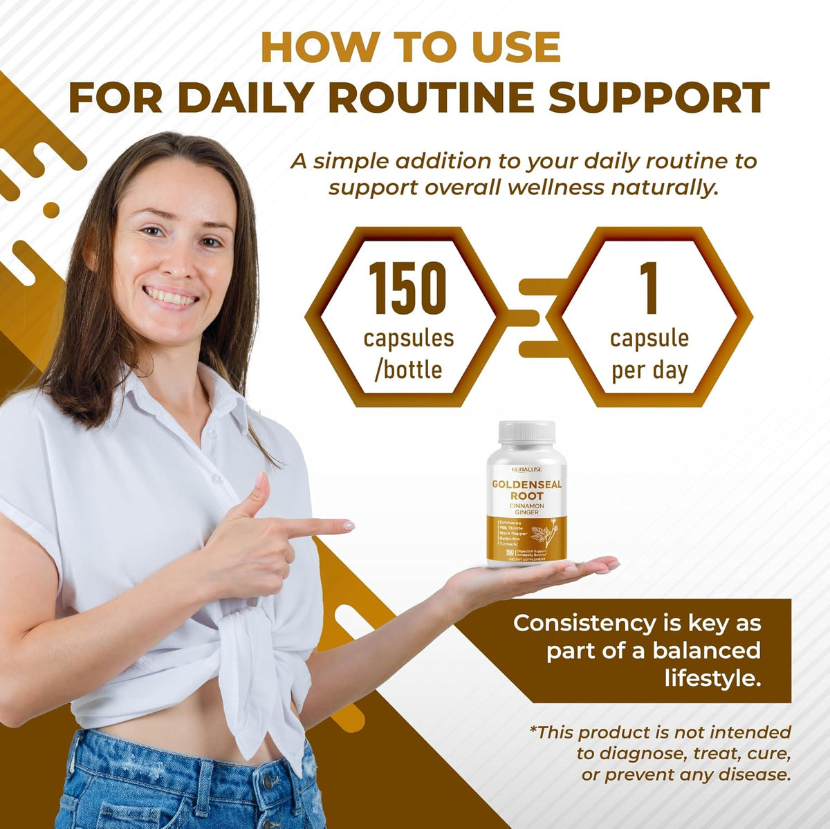 Holistic approach to health with goldenseal