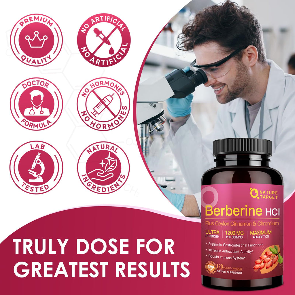 Holistic health benefits of berberine