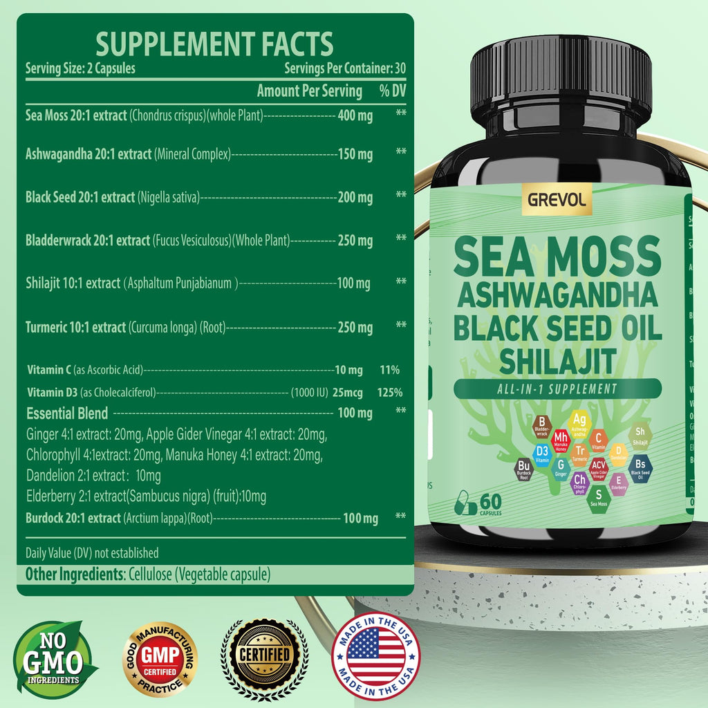 holistic health capsules with burdock root