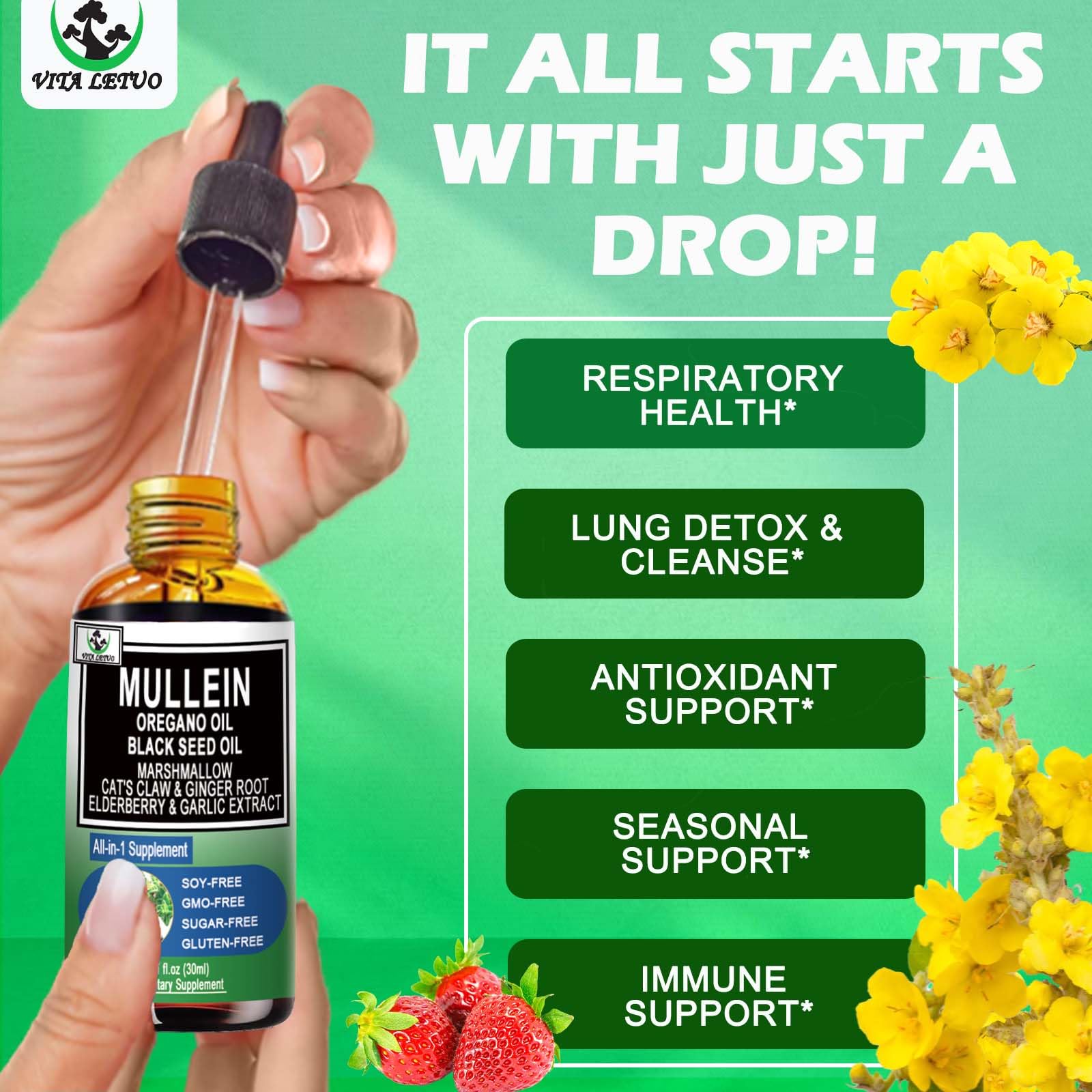 Holistic health Mullein drops
