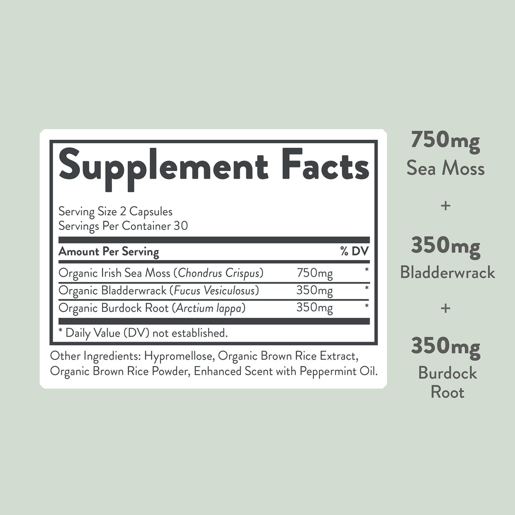 holistic health sea moss capsules