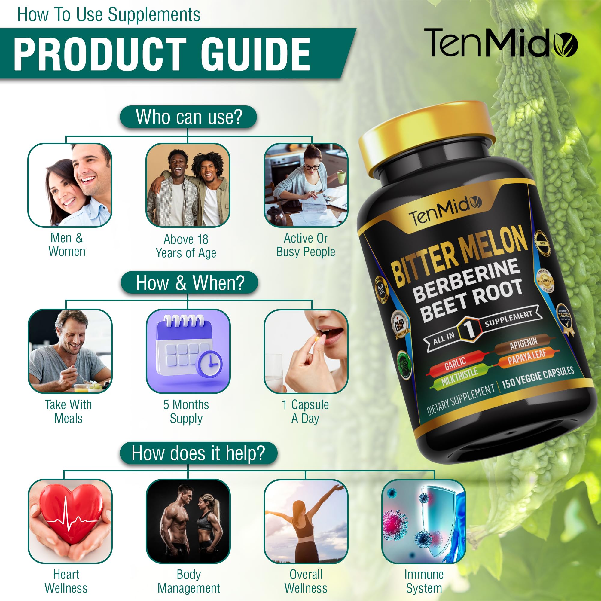 Holistic health support capsules