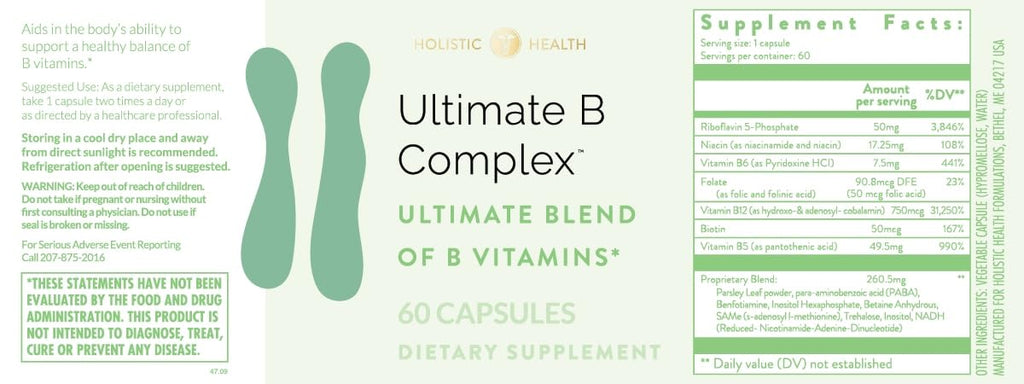 Holistic Health vitamin B benefits