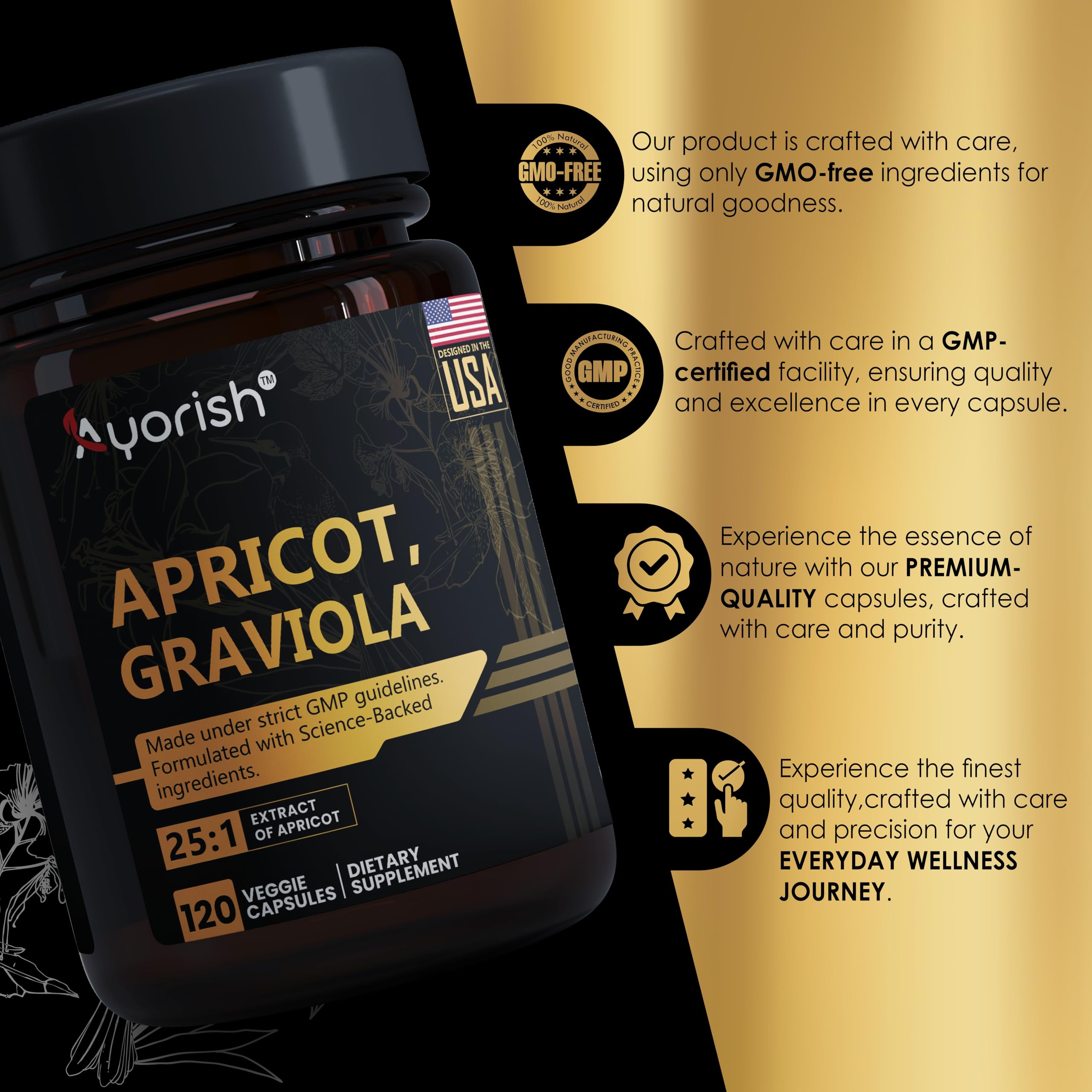 Holistic health with Apricot herbal capsules