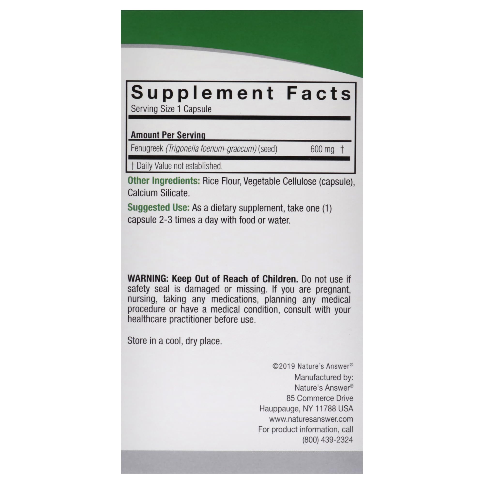 Holistic health with fenugreek supplements