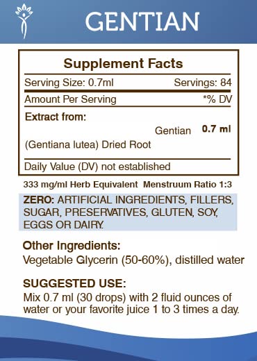 holistic health with gentian tincture