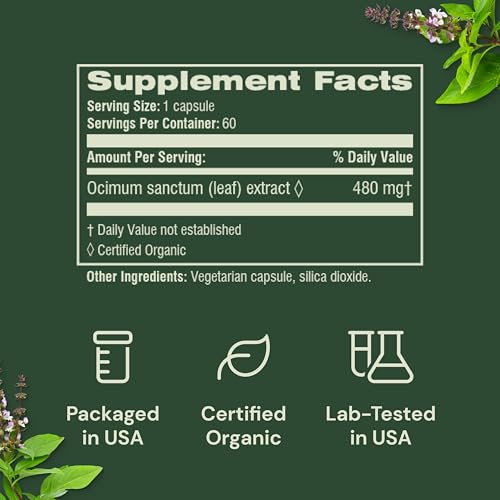 holistic health with holy basil capsules