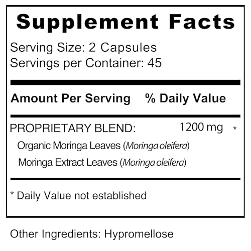 Holistic health with Moringa capsules