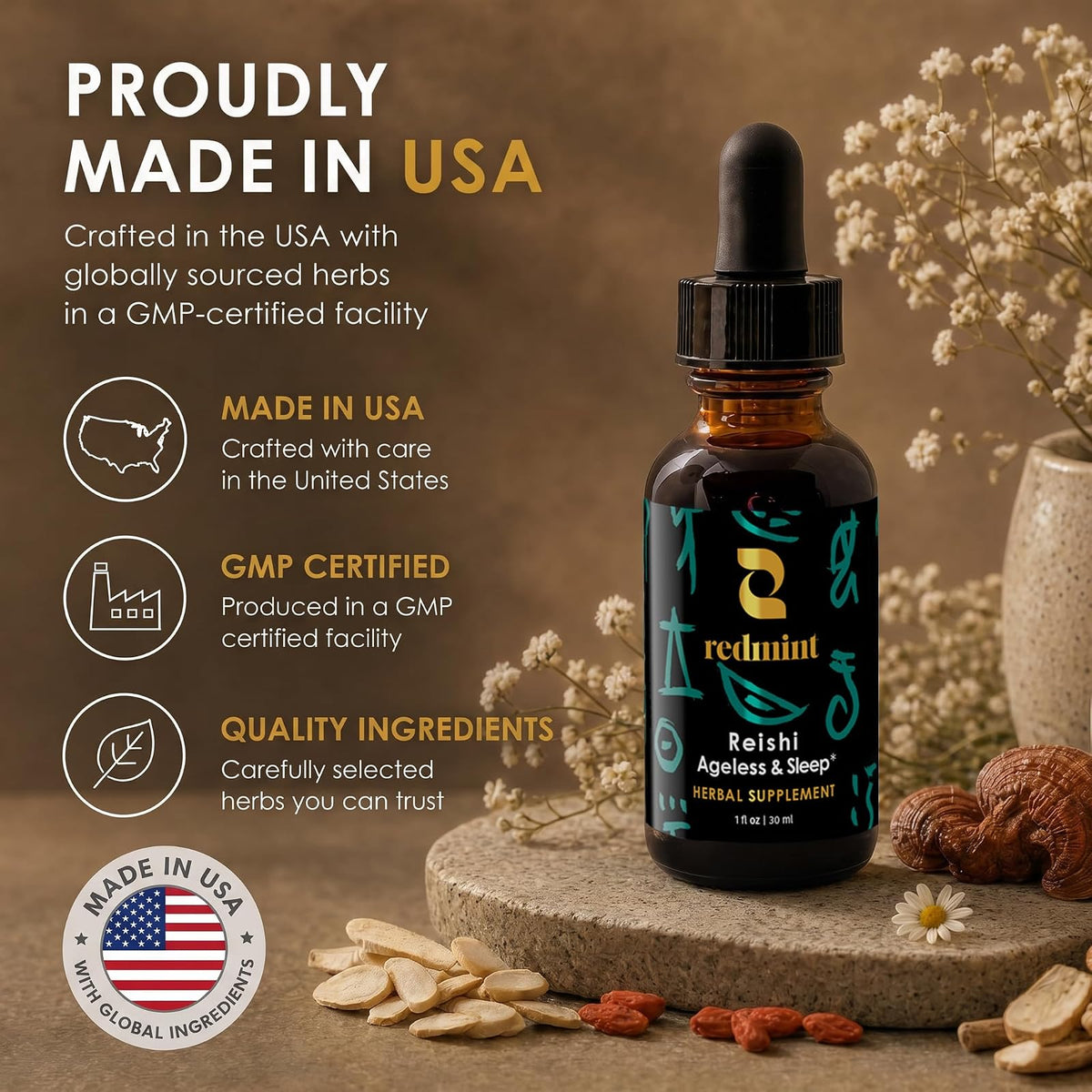 Holistic health with Redmint reishi extract