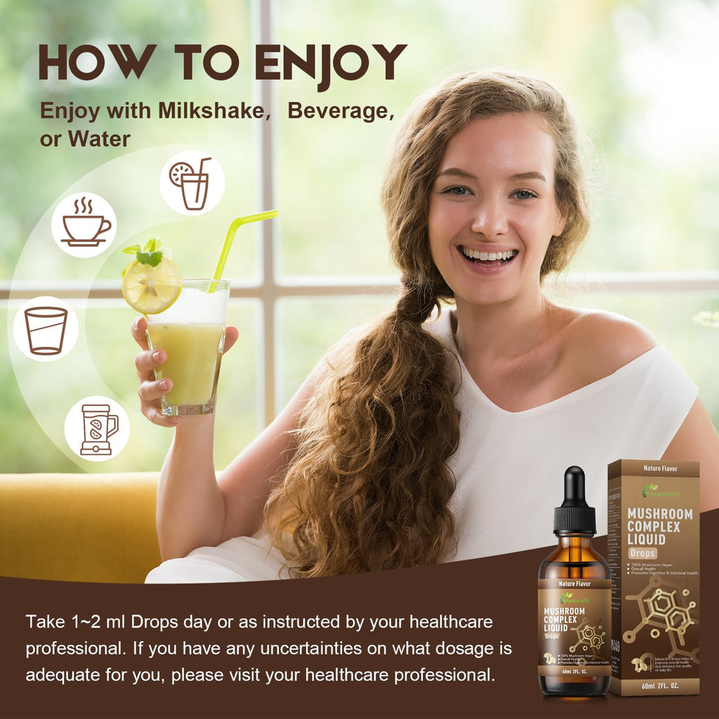Holistic mushroom tincture for vitality