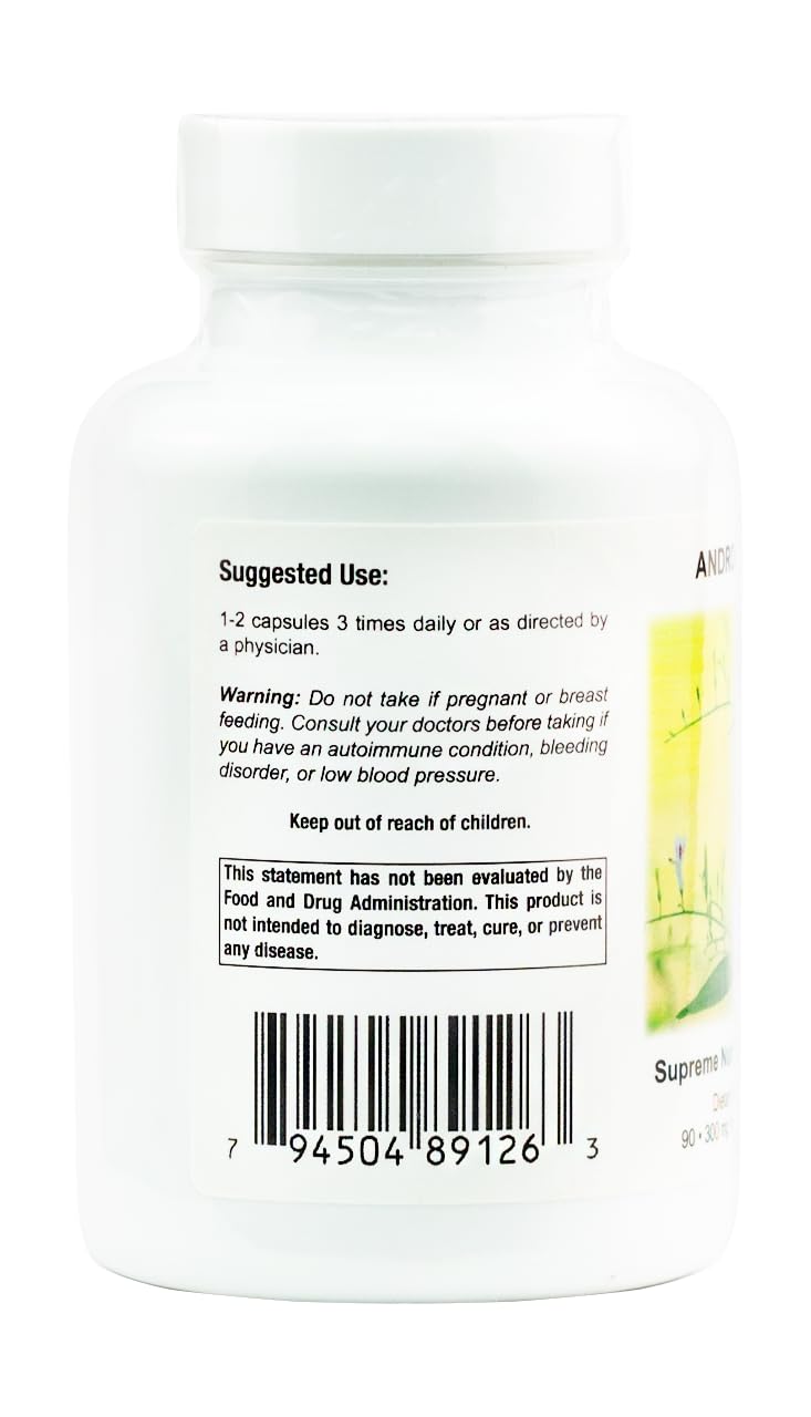 Holistic wellness with Supreme Nutrition Andrographis