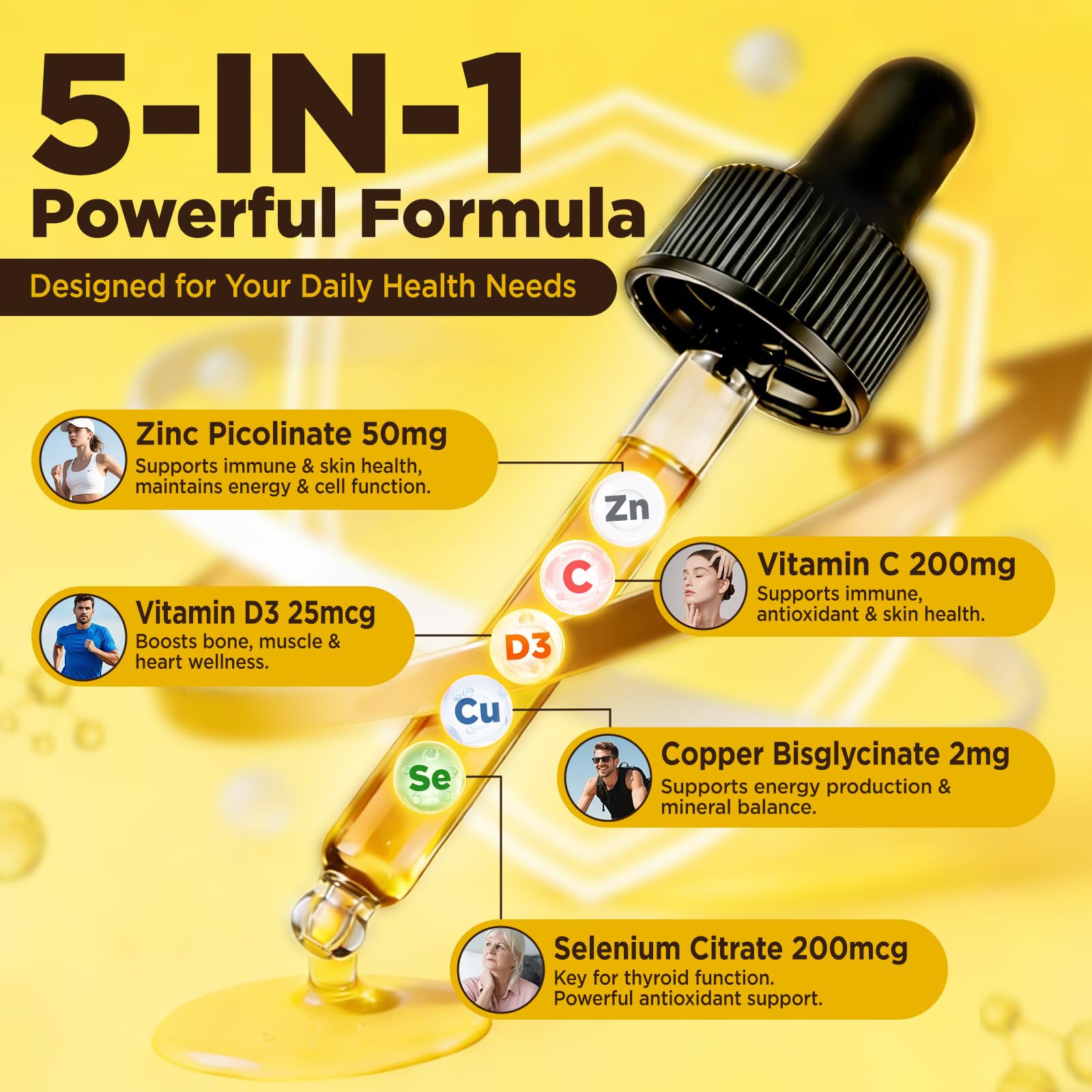 Hollegend Zinc drops for better absorption