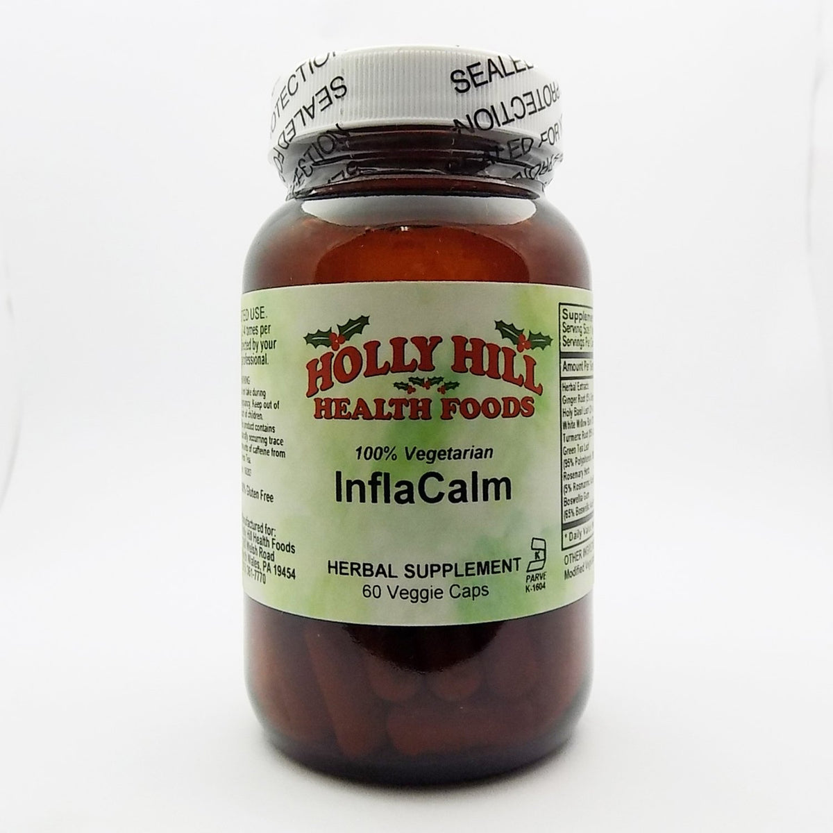 Holly Hill Inflacalm vegetarian capsules for wellness
