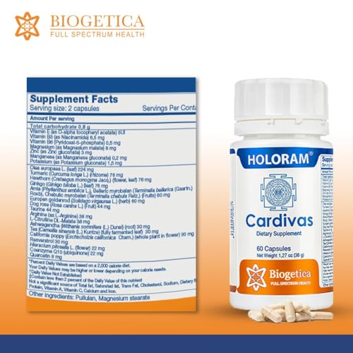 Holoram Cardivas vegan health capsules