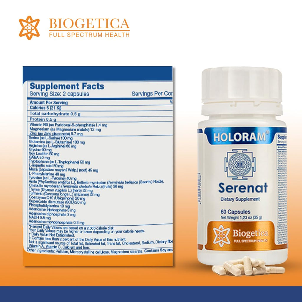 Holoram Serenat capsules for stress relief