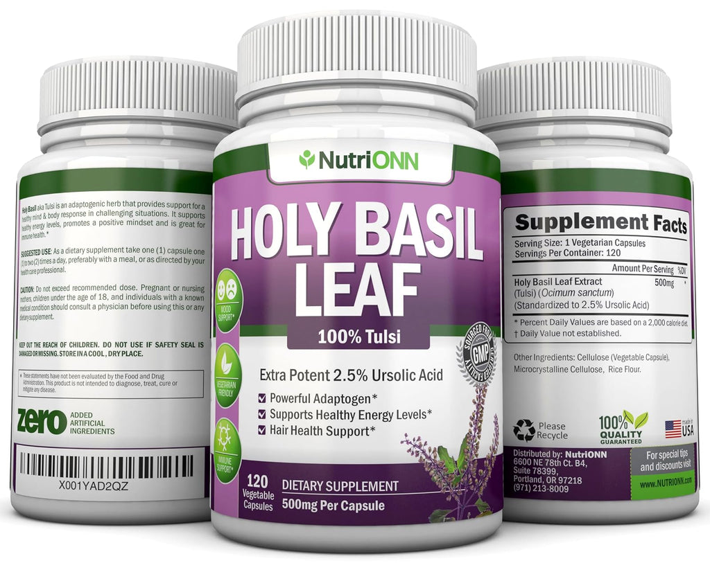 Holy Basil capsules for daily health