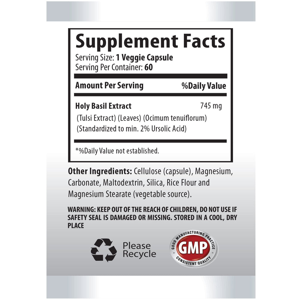holy basil capsules for daily vitality