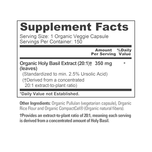 holy basil capsules for enhanced focus