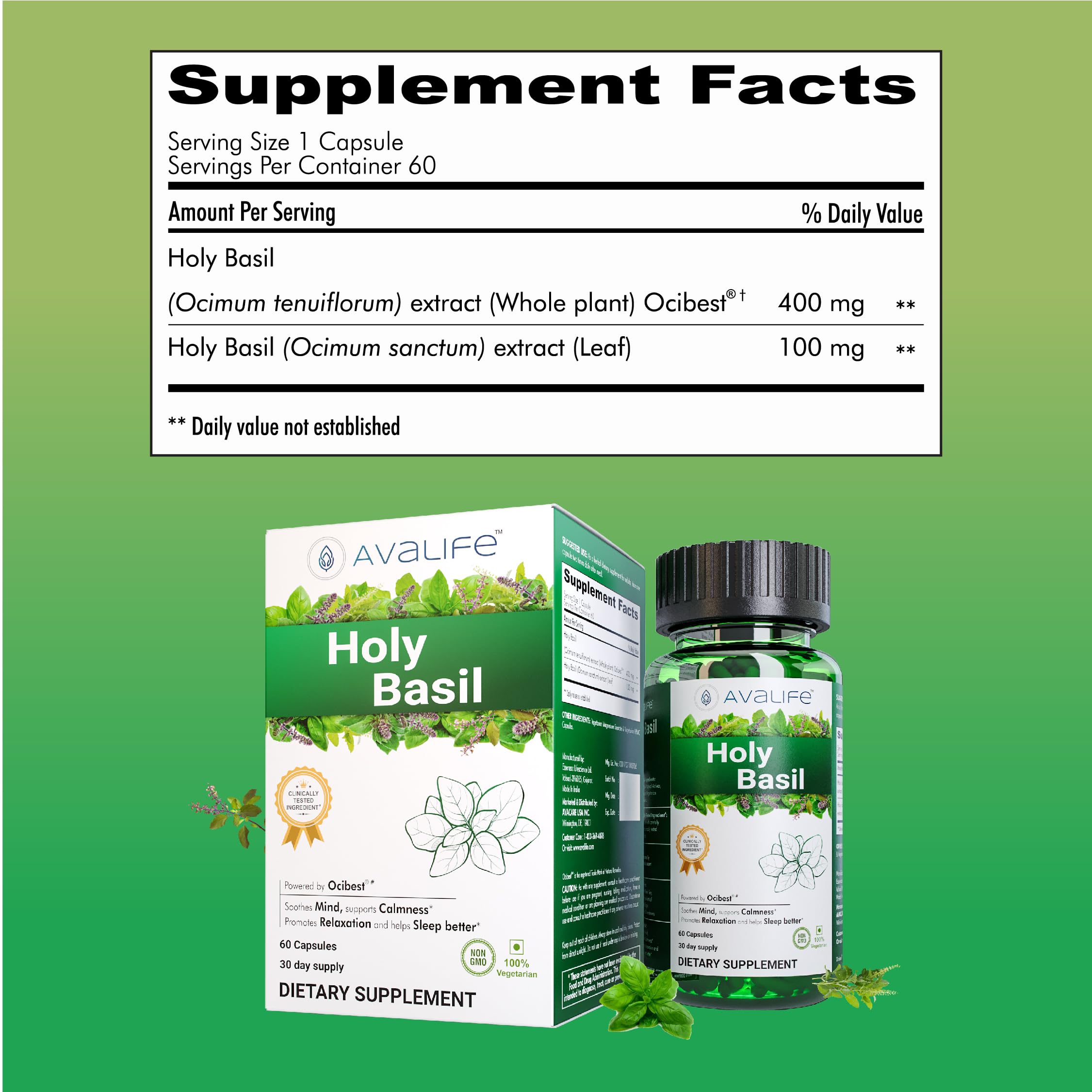 holy basil capsules for relaxation