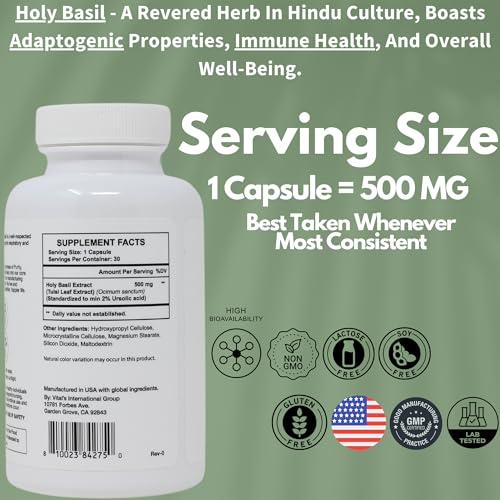 holy basil capsules for stress relief