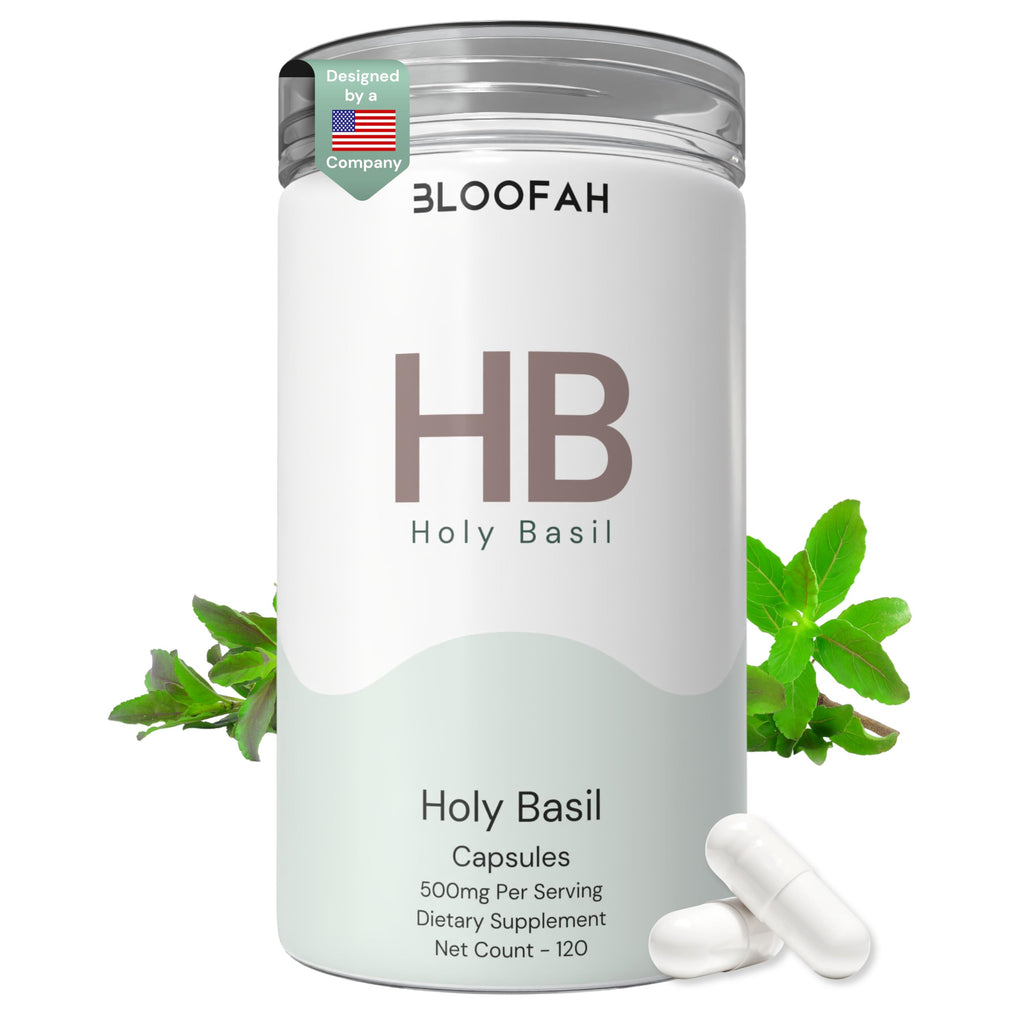 holy basil capsules for stress relief
