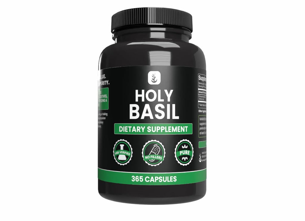 Holy Basil capsules for stress relief