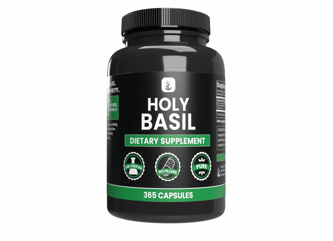 Holy Basil capsules for stress relief