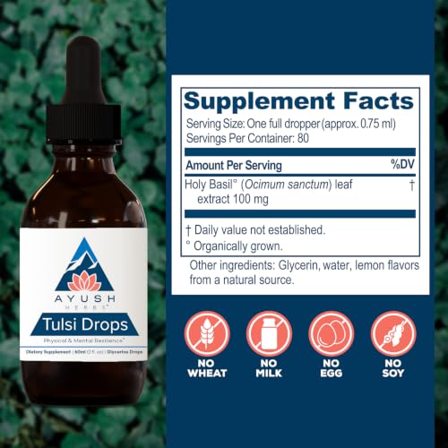 Holy basil drops for daily wellness