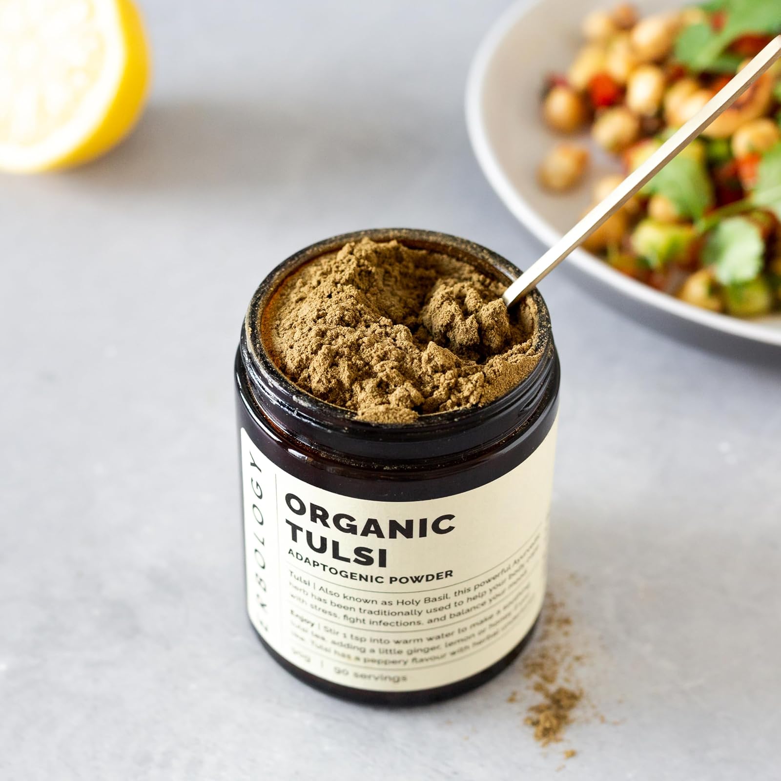 Holy basil powder for stress relief