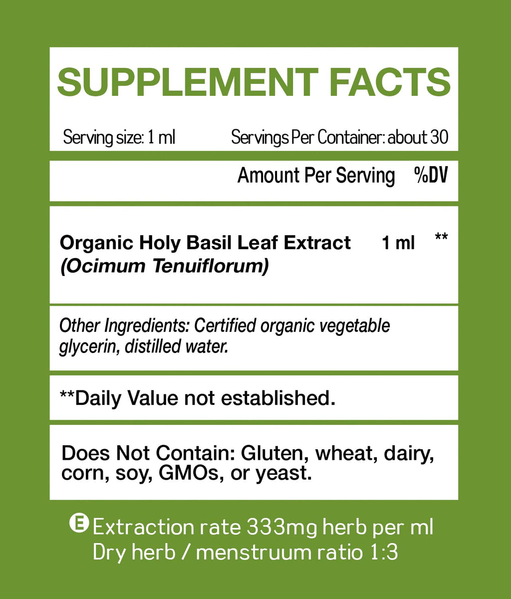 holy basil tincture for holistic wellness
