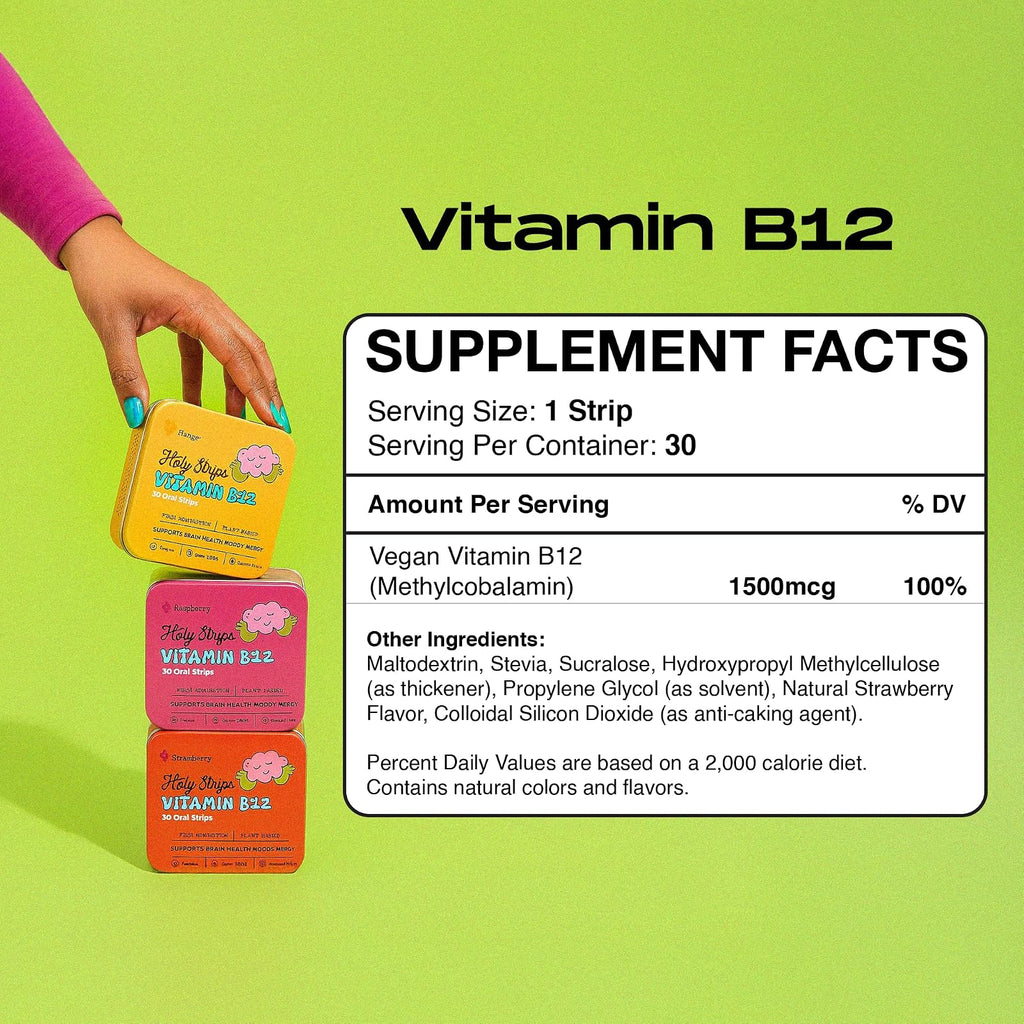 HOLY STRIPS vitamin B12 supplement
