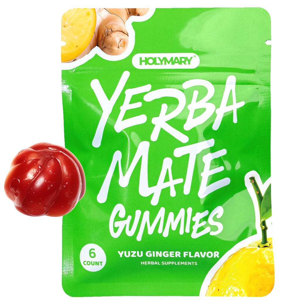 HOLYMARY yerba mate gummies energy boost