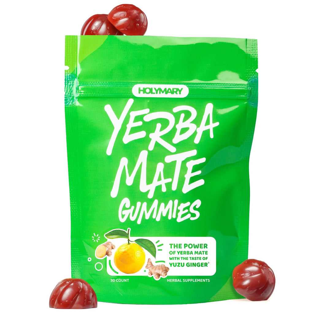 HOLYMARY yerba mate gummies with ginger