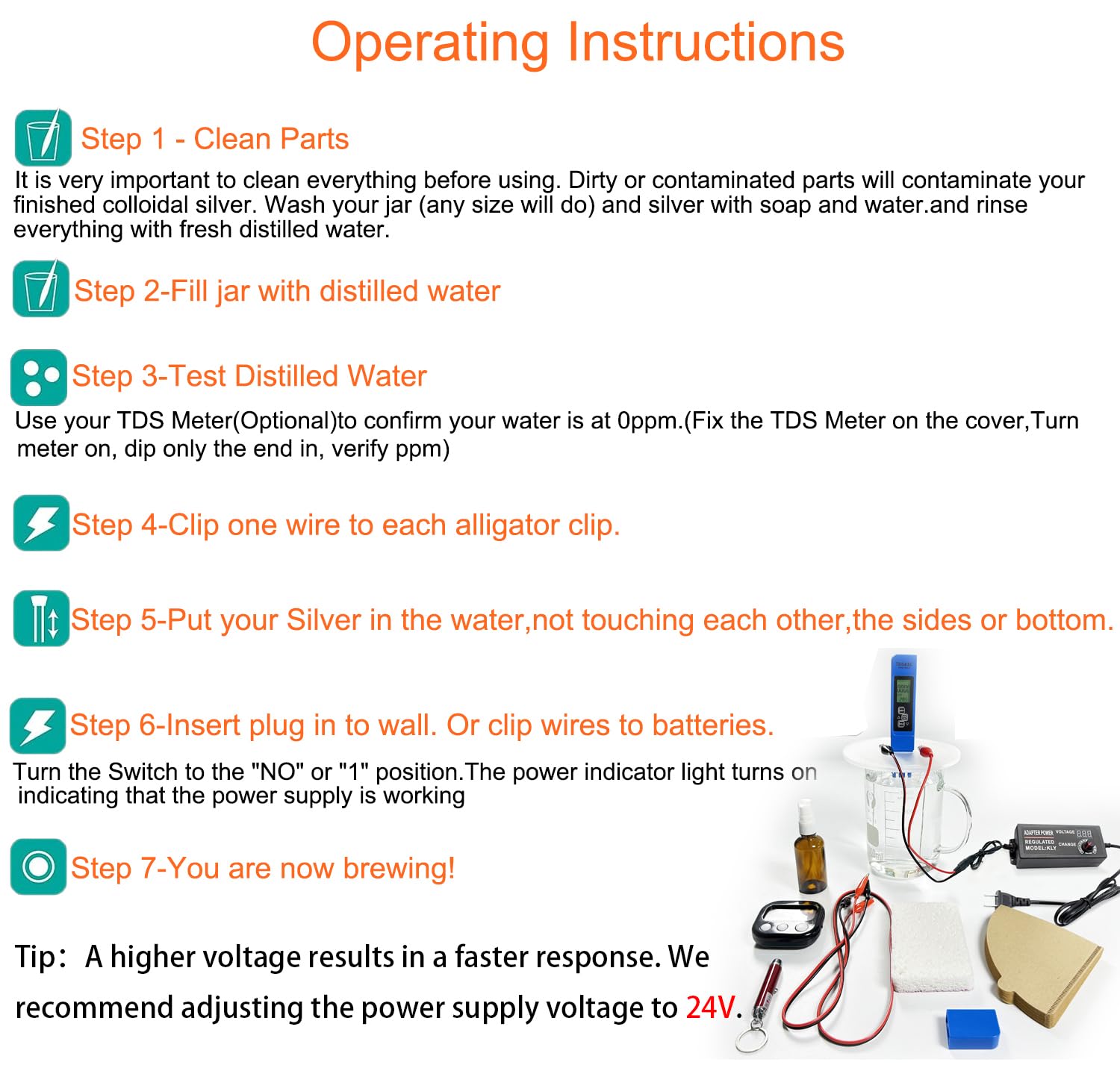 Home colloidal silver maker system