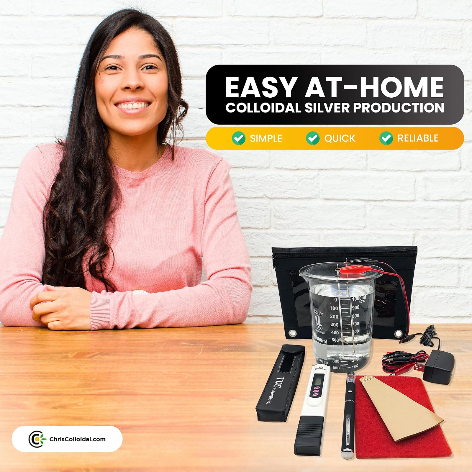 Home colloidal silver production system