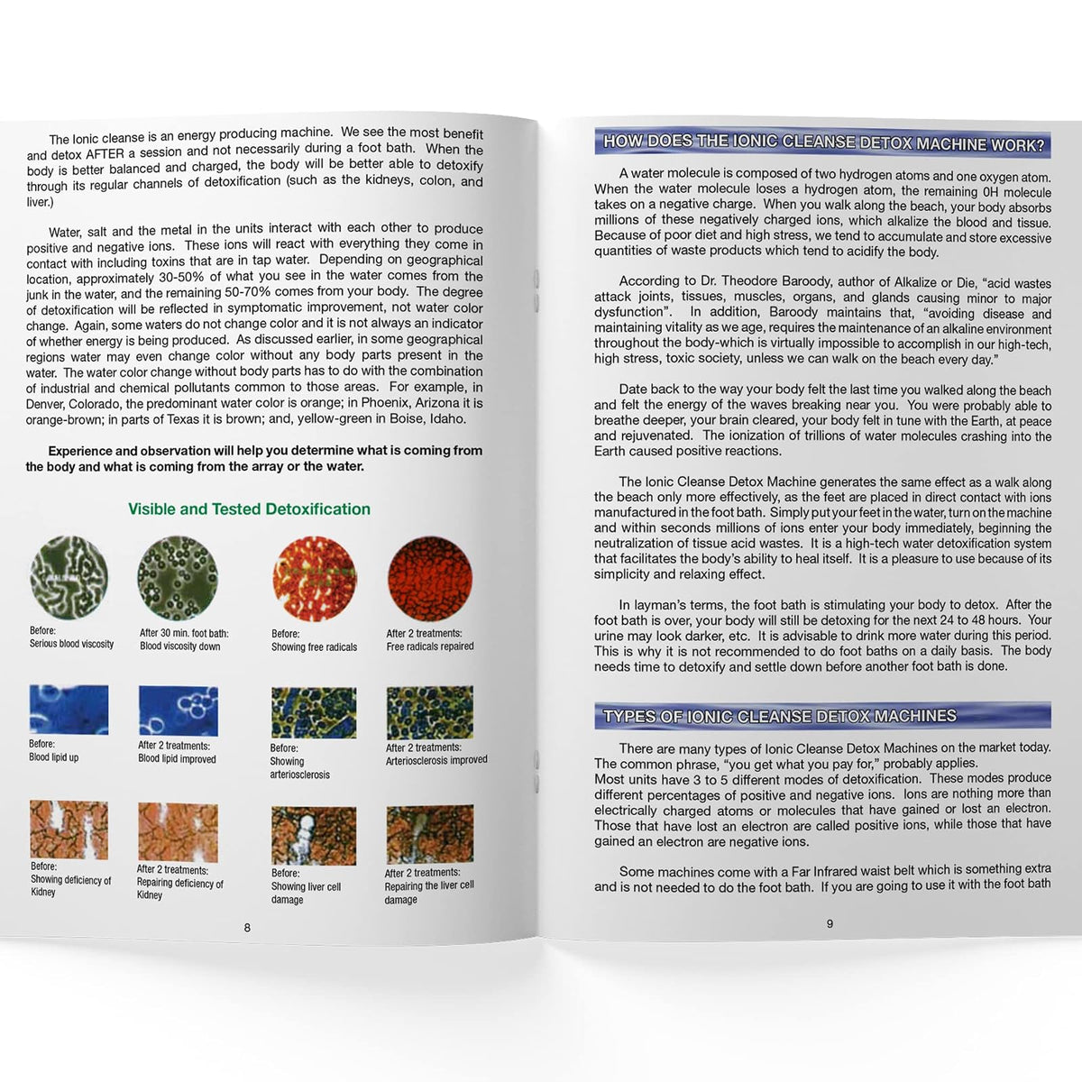 Home detox foot spa system