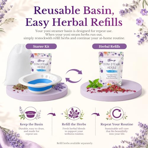 Home spa experience with yoni steam