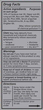 homeopathic detox spray for wellness