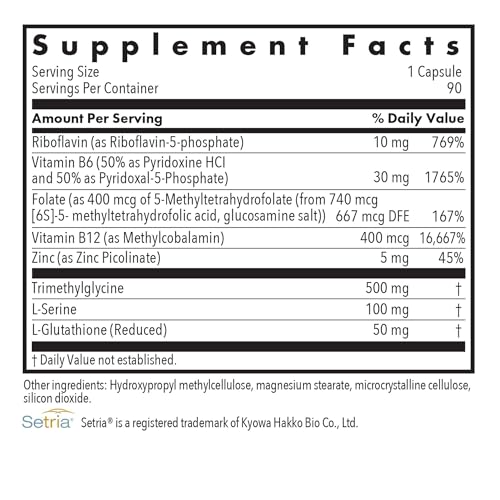 homocysteine support with glutathione