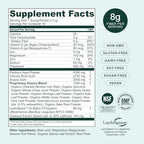 Hona greens powder with 8g fiber