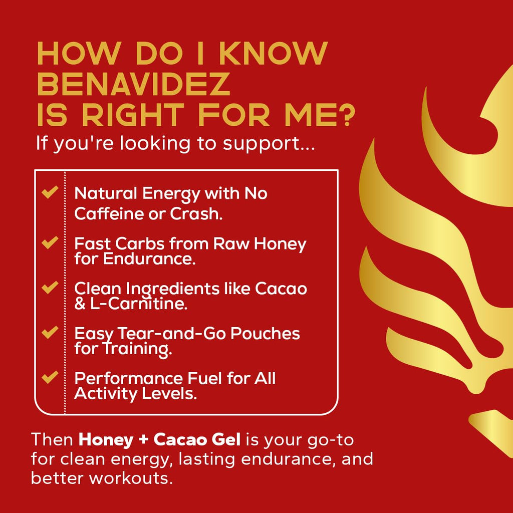honey and cacao gel for recovery
