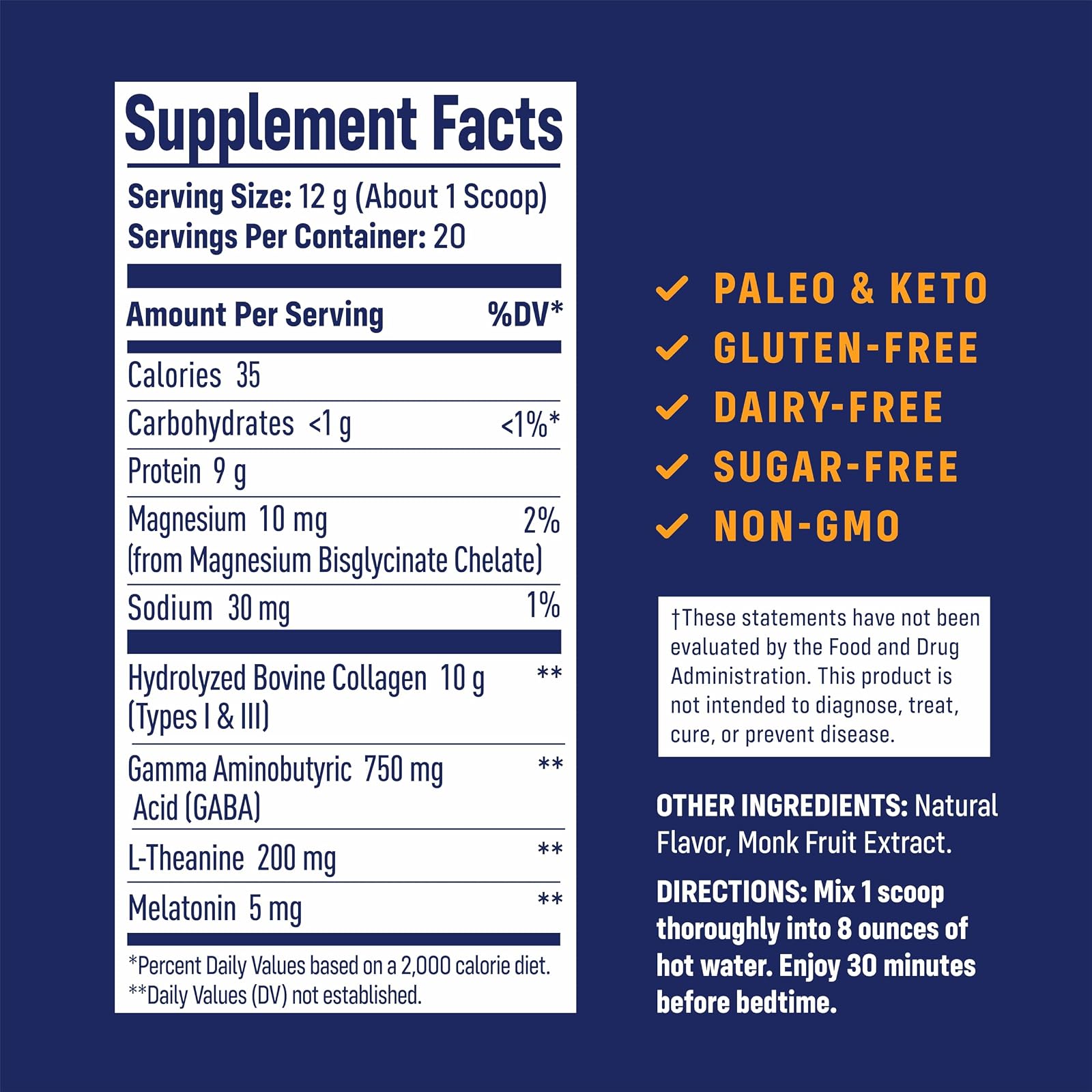 Honey Chamomile collagen peptides blend