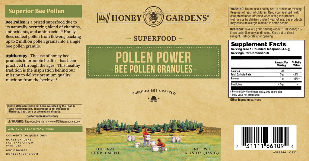 Honey Gardens pollen power granules