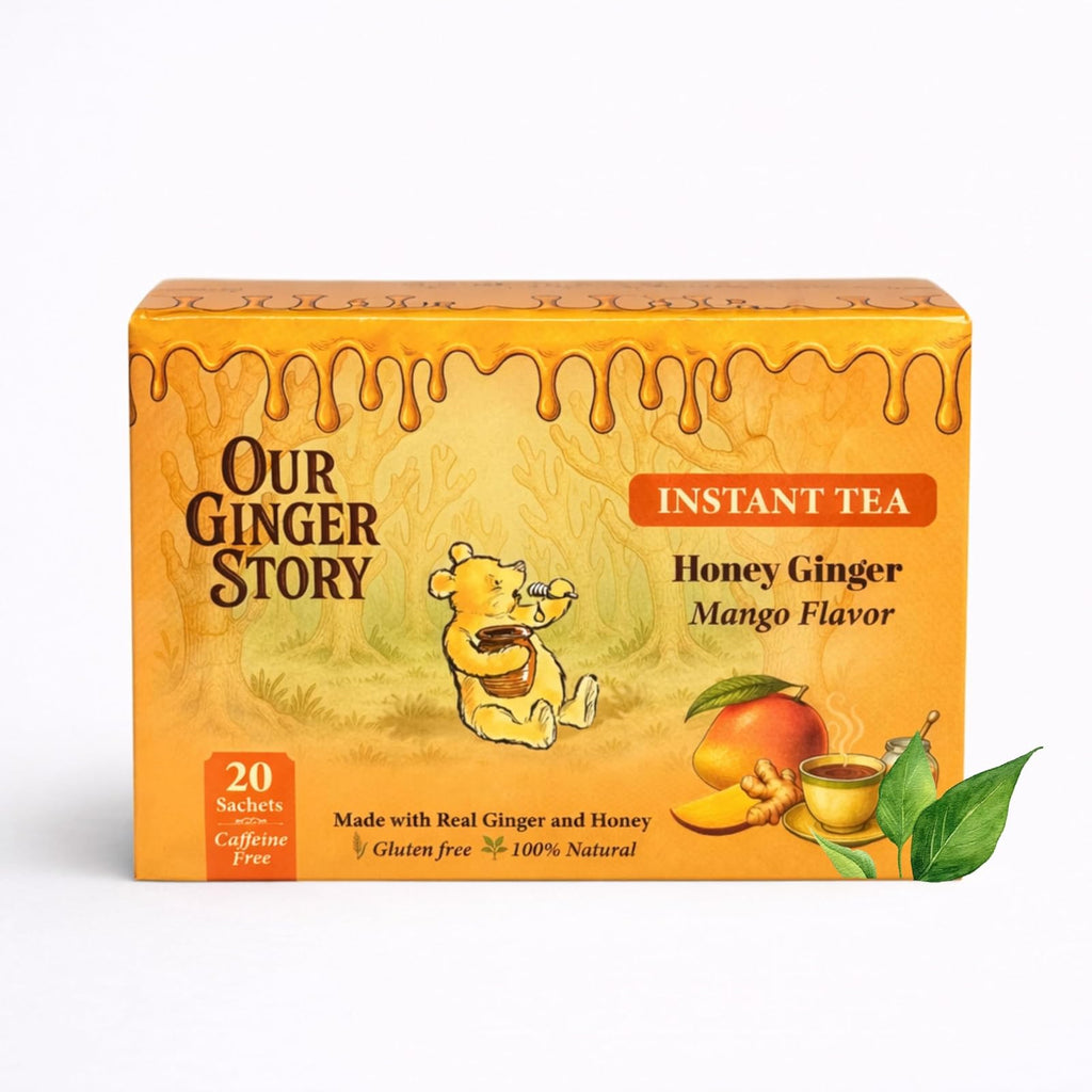 Honey ginger instant tea crystals