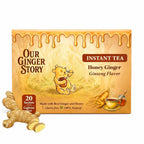 Honey ginger instant tea sachets