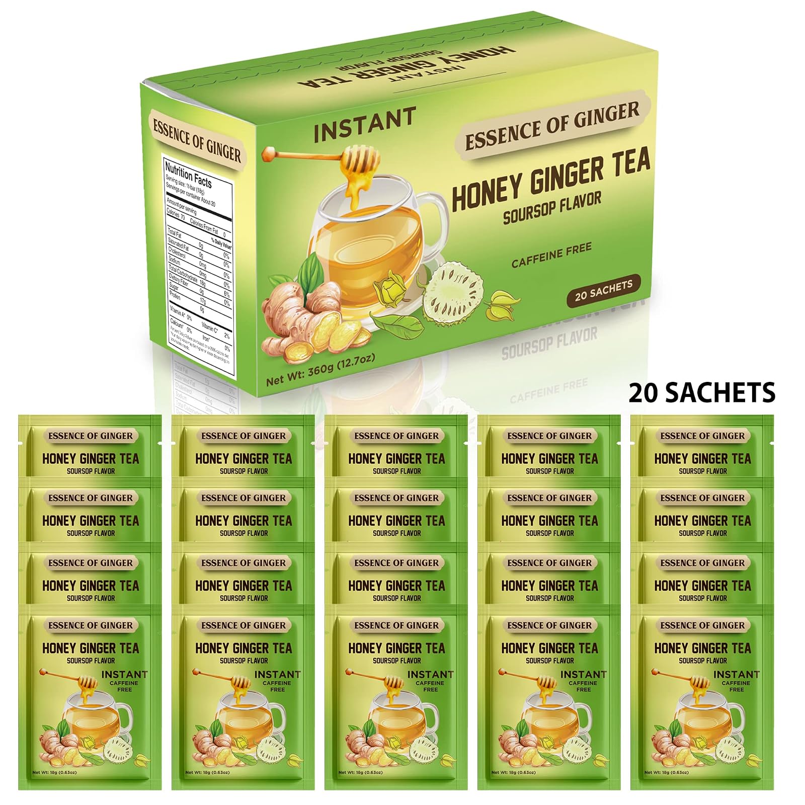 Honey ginger tea for relaxation