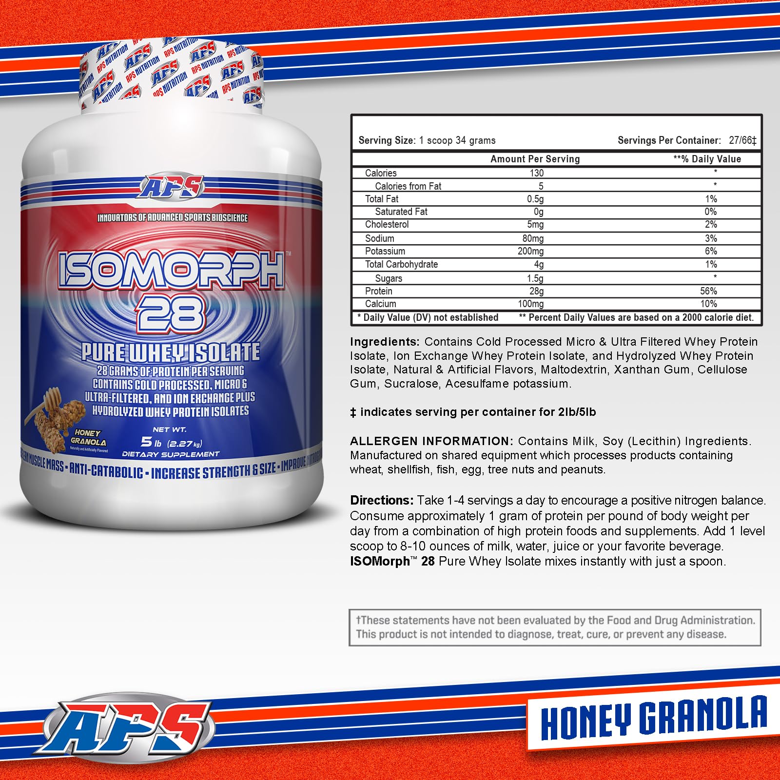 Honey granola protein supplement